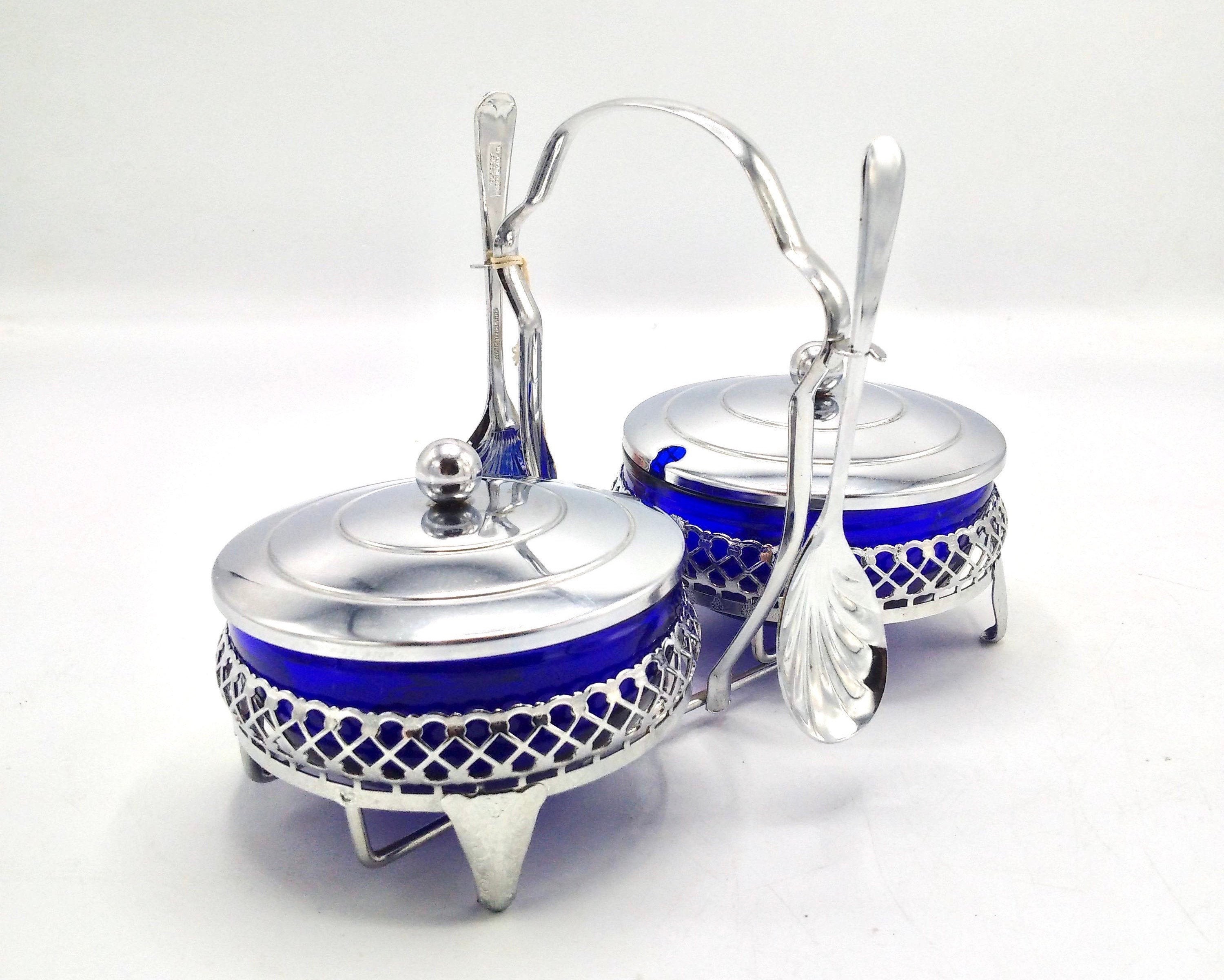 As New! With Tags! Mid-century Mayell England Preserves Set With Stand ...