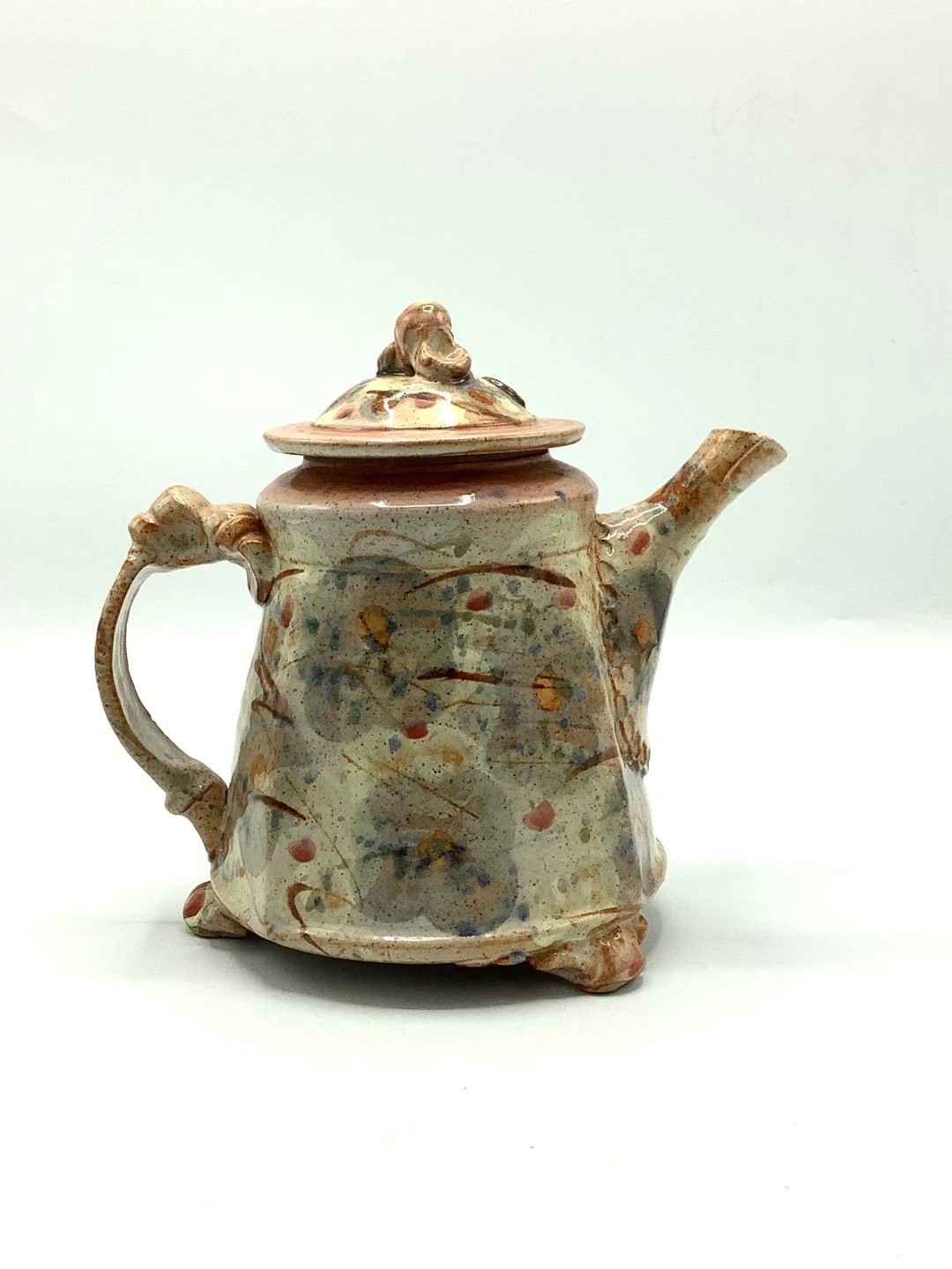 Original Hand-made Teapot Created by Willie Carter of Top Farm Pottery ...