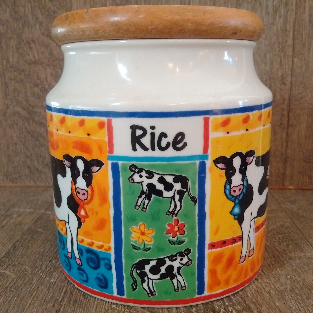 DUNOON (scotland) FARMYARD RICE Canister Designed by Jane Brookshaw ...