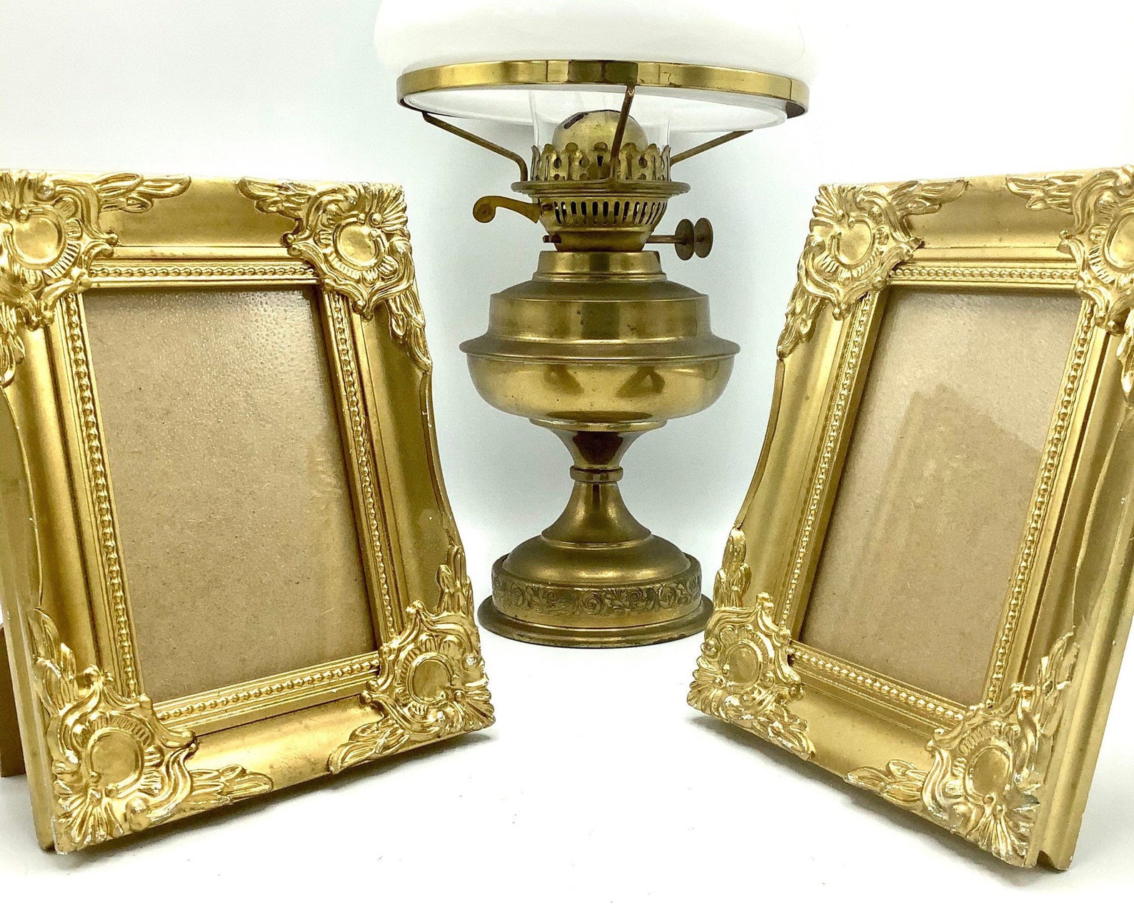 Vintage Pair of FRENCH GESSO WOODEN Frames / Ornate Chateau Style Photo ...