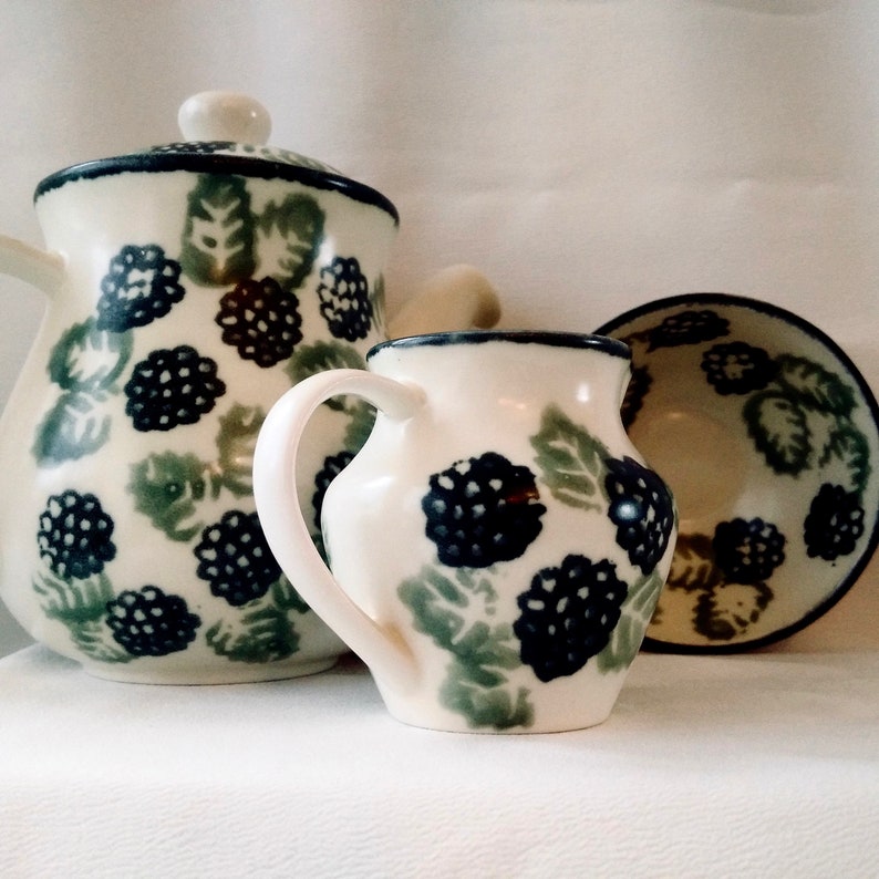 PERFECT English Hand-made 5 Piece Bramble Berry Tea Set by | Etsy