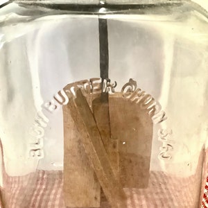 Hand-crank Butter Churn “BLOW” Brand Made in England With 3 Quarts ...