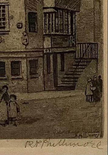 19th Century Signed Etching of JOHN KNOX HOUSE Edinburgh by the Artist ...