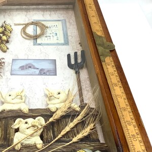 Huge & Fabulous (60cm) Shadow Box Featuring 3 Little Pigs in a Barn ...
