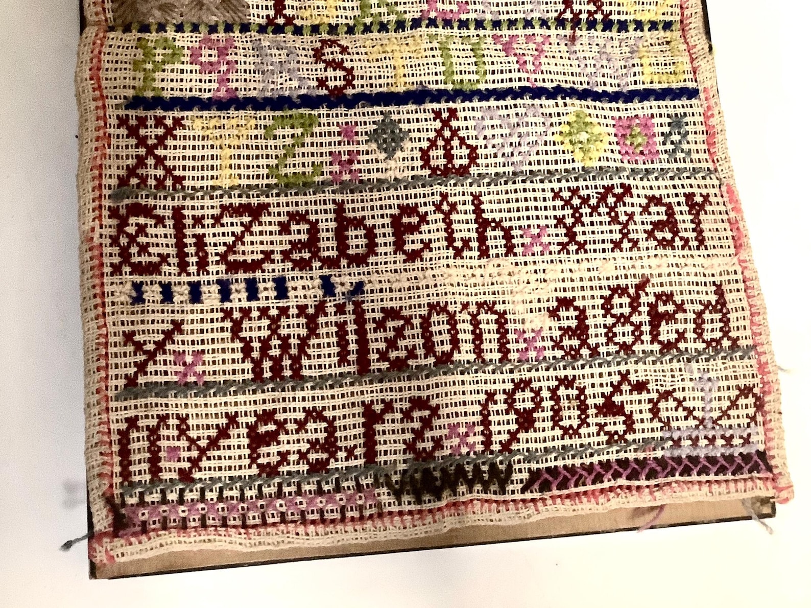 PAIR of VICTORIAN SAMPLERS: One by Agnes Wilson Aged 8 Dated 1880 ...