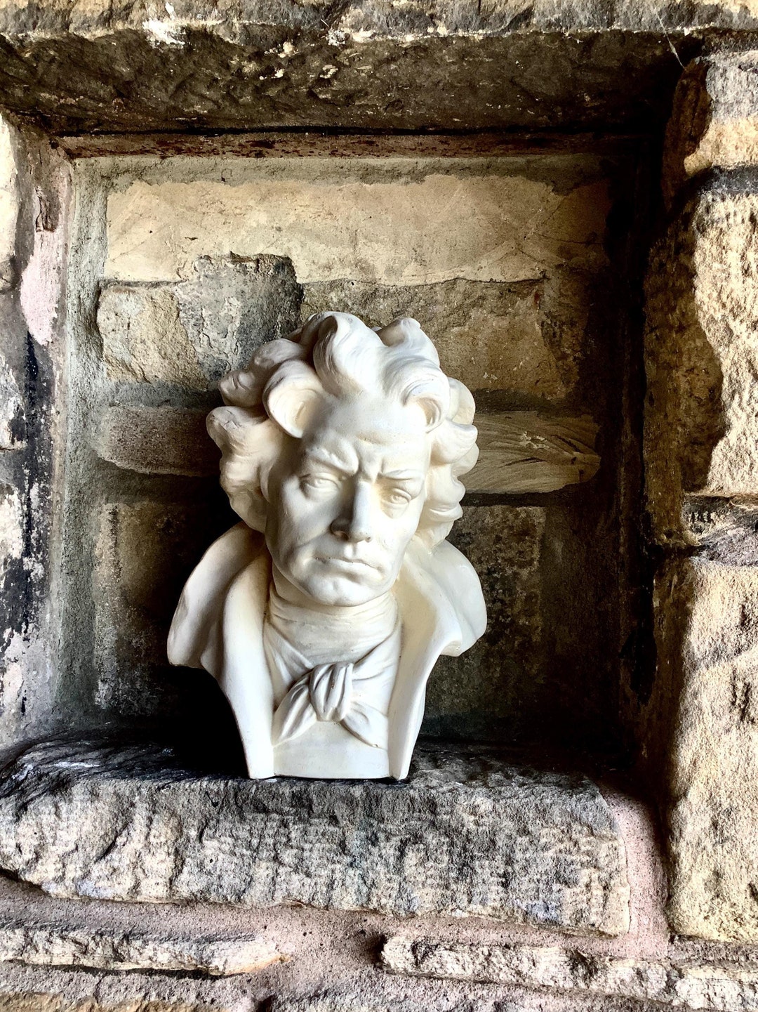 Large Plaster Sculpture of LUDWIG VAN BEETHOVEN / Music Room Accessory ...