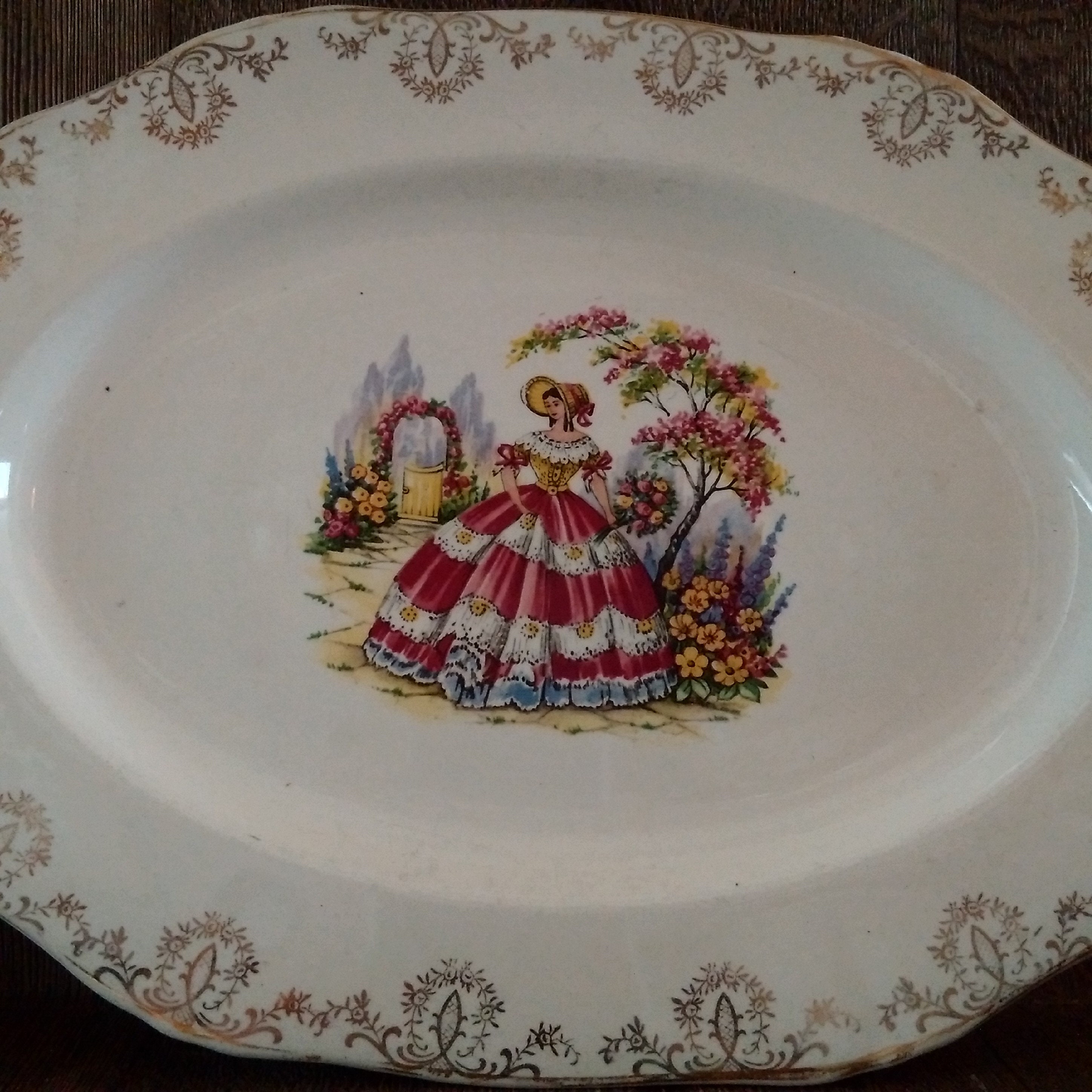 Rare Arthur Meakin English Art Deco CRINOLINE LADY TUREEN & Underplate ...
