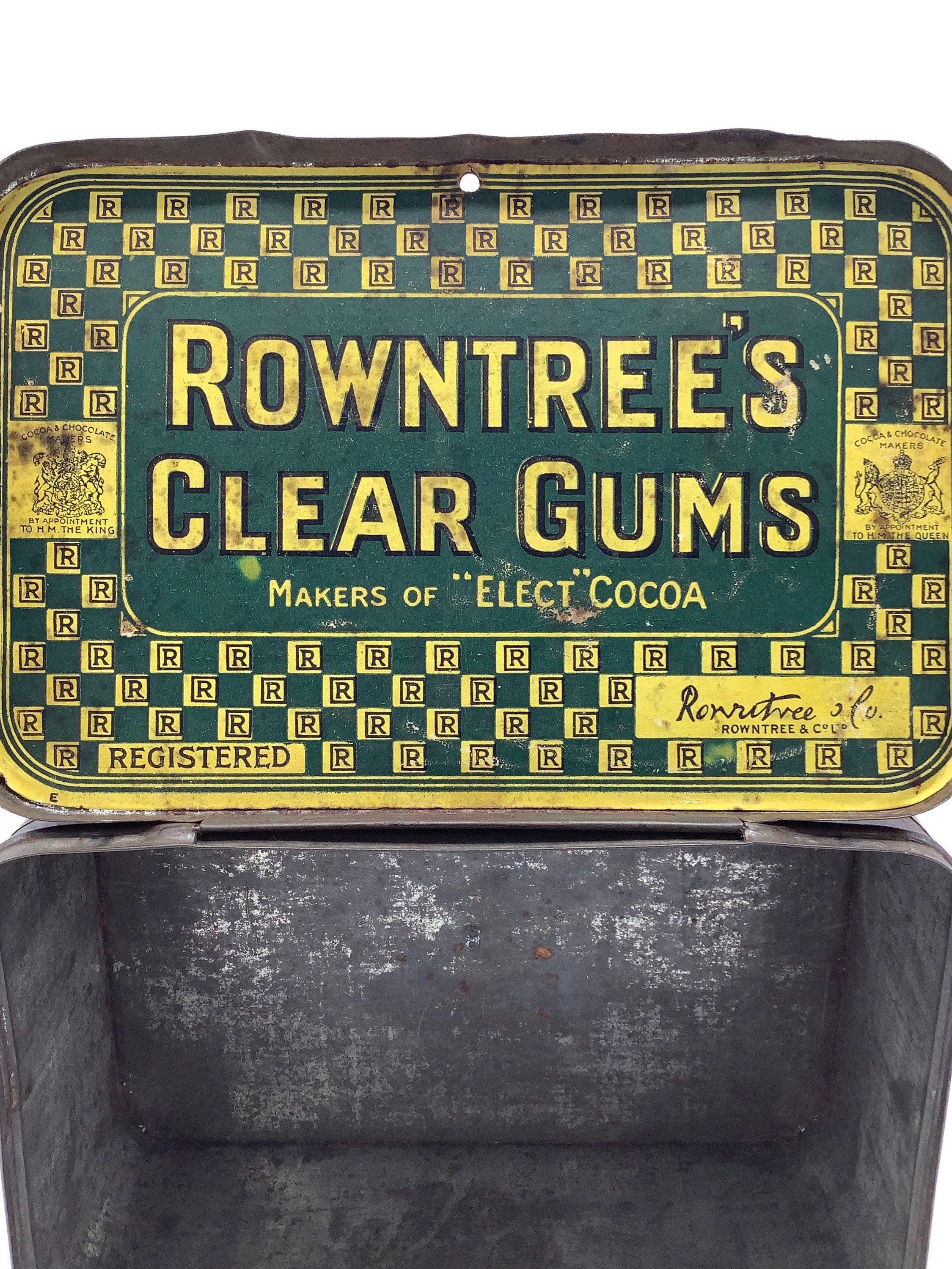Large Vintage Shop Counter Display Tin for ROWNTREES CLEAR | Etsy