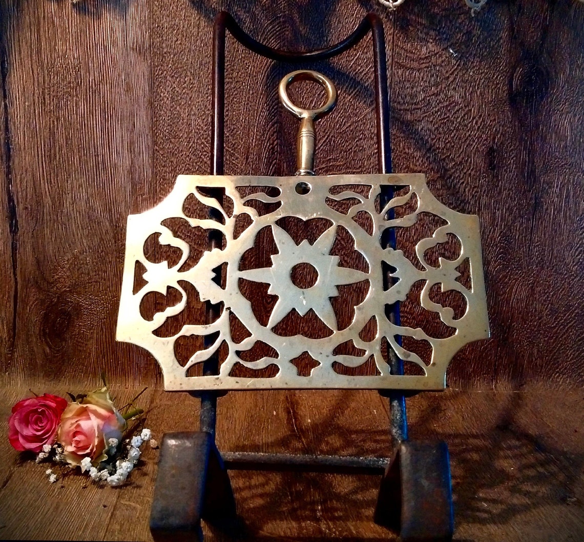 Antique 19th Century ADJUSTABLE VICTORIAN TRIVET, Original English ...