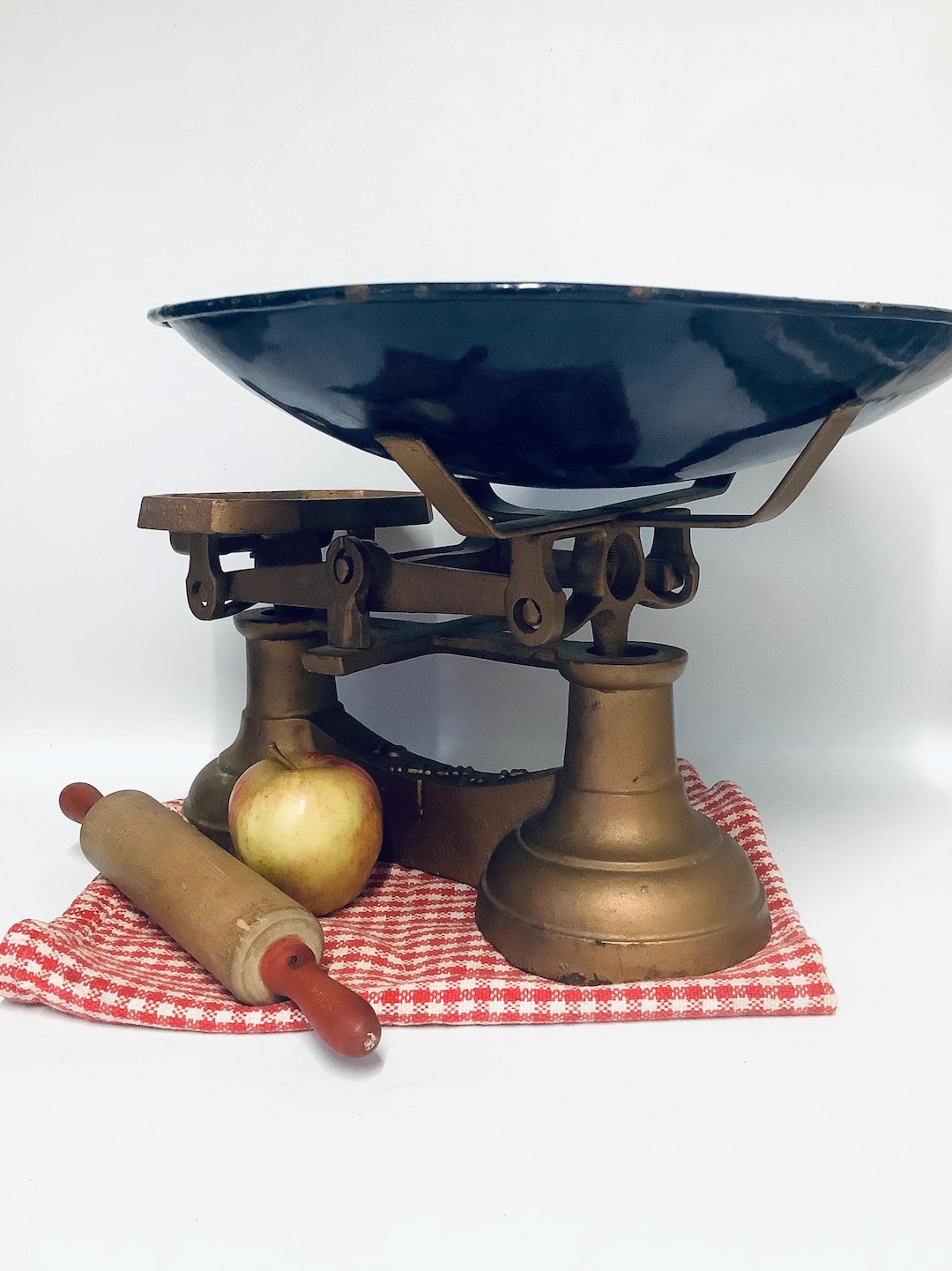 Victorian English Grocery Shop Counter Weighing Scales Written “TO ...
