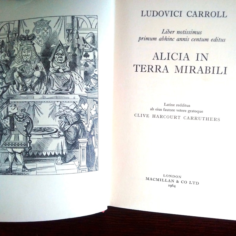 Rare First Edition LATIN Version of ALICE in WONDERLAND | Etsy