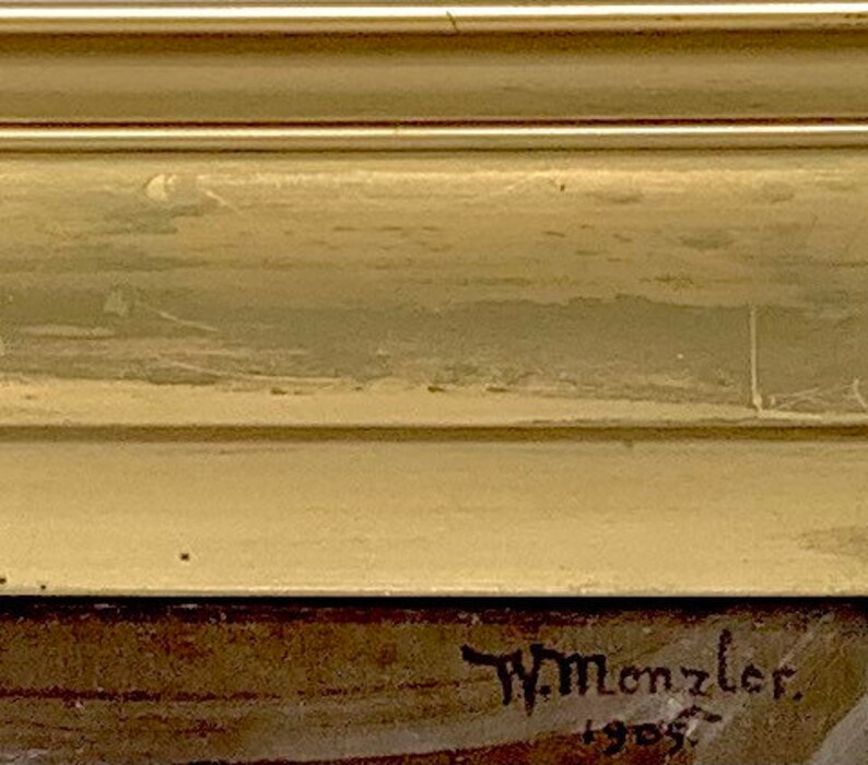 WILHELM MENZLER German CRYSTOLEUM Picture girl With Rose | Etsy