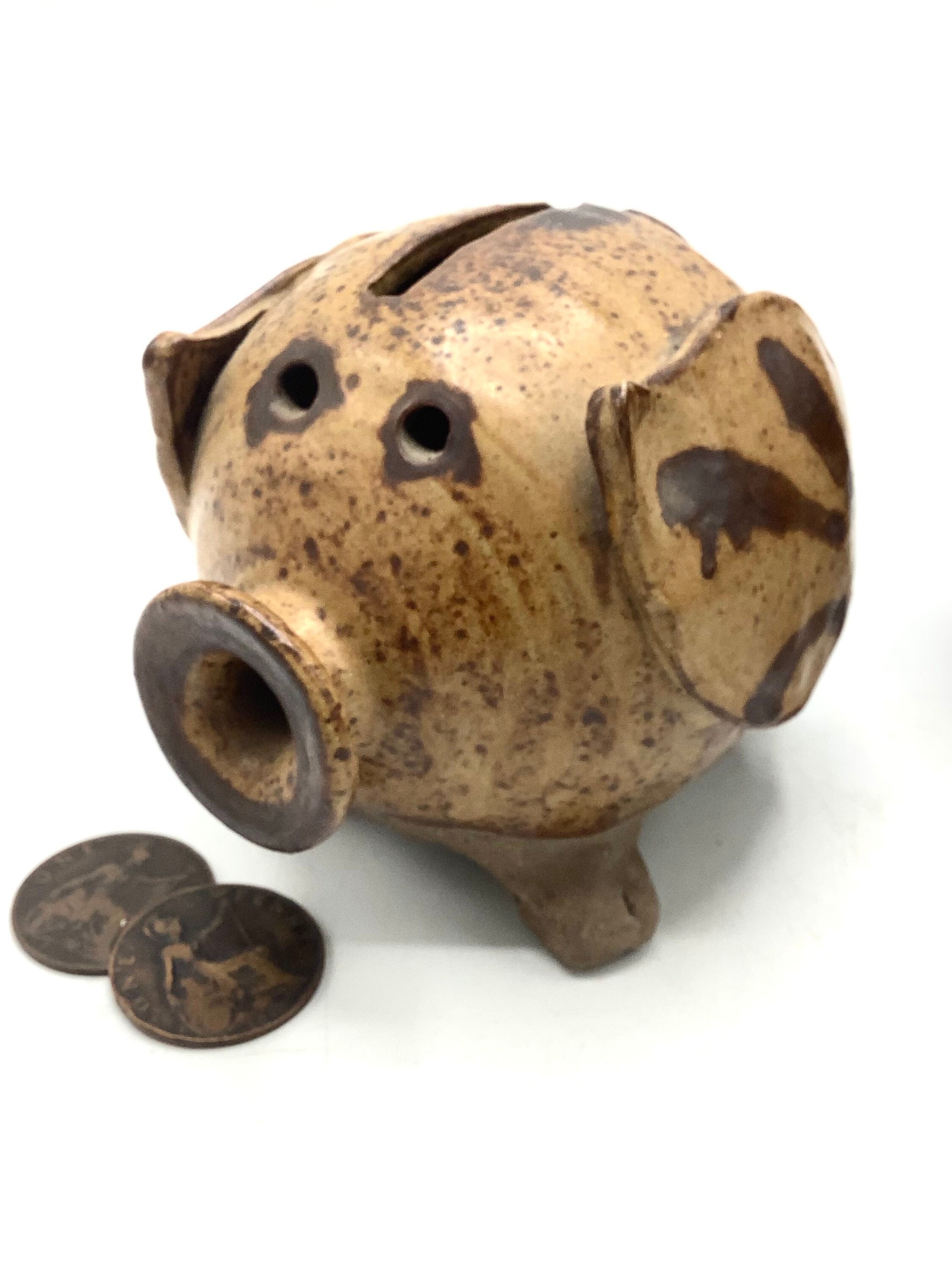 A Gorgeous Pair of Studio Pottery Piggy Banks Hand-made in | Etsy