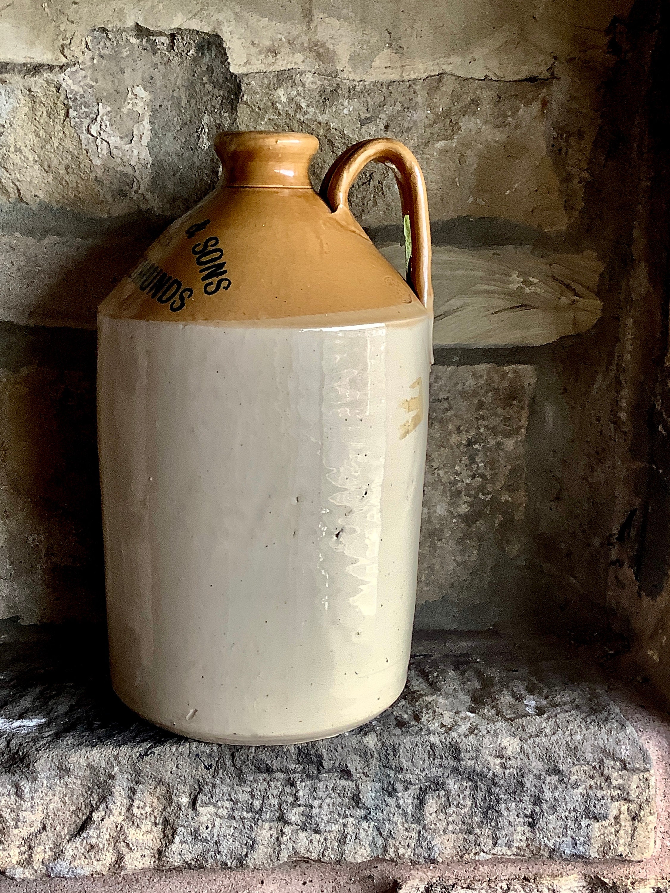 Large Old English Stoneware Brewery Flagon From GREENE, KING & SONS in ...