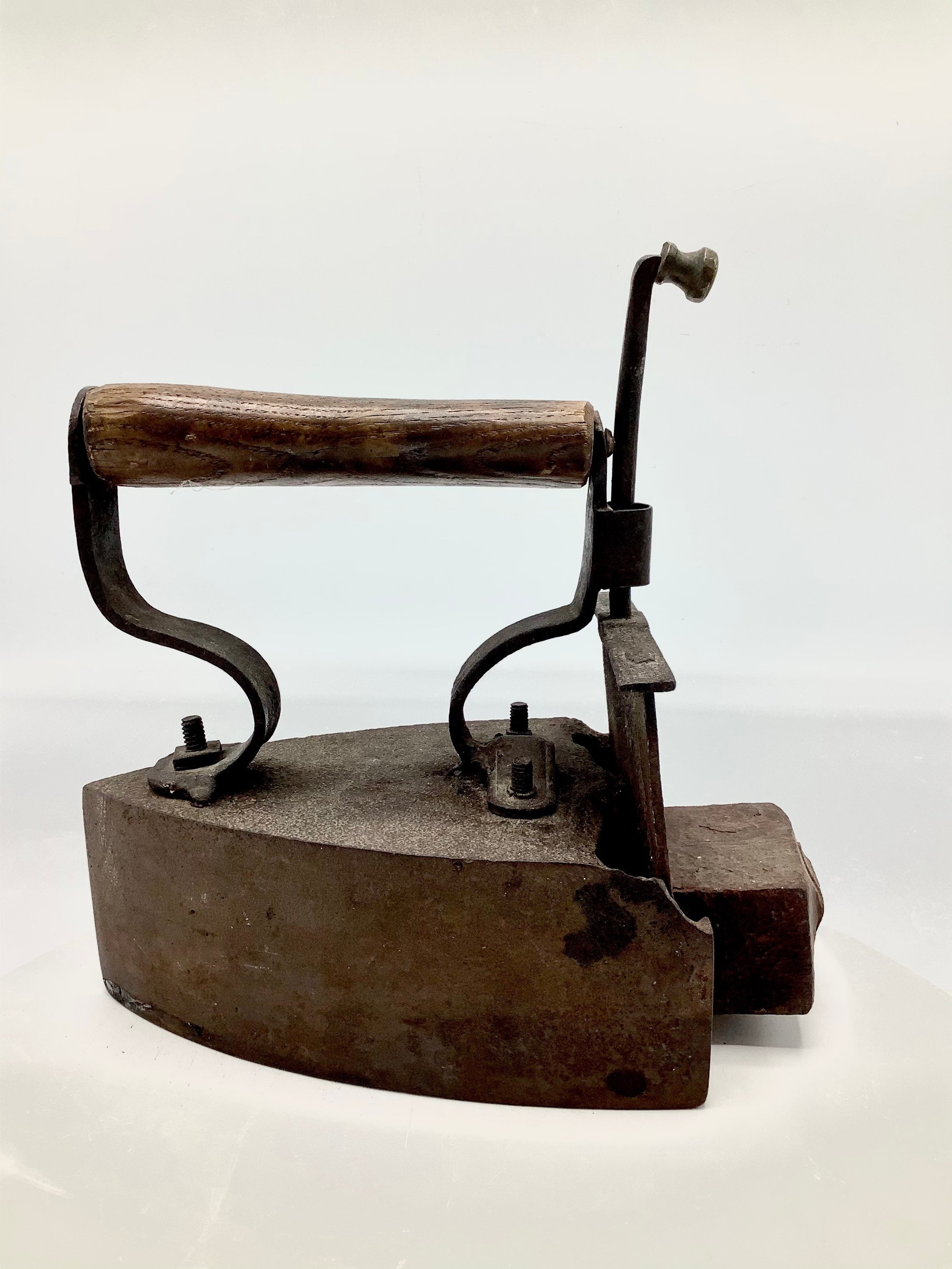 Early Victorian BOX IRON & SLUG for Pressing Clothes / 19th | Etsy