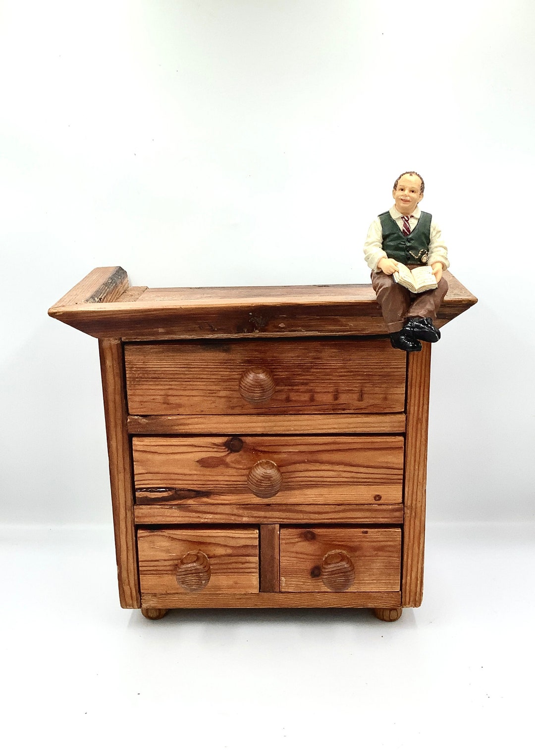 Vintage Apprentice Piece Miniature Wooden Chest of Drawers - Etsy
