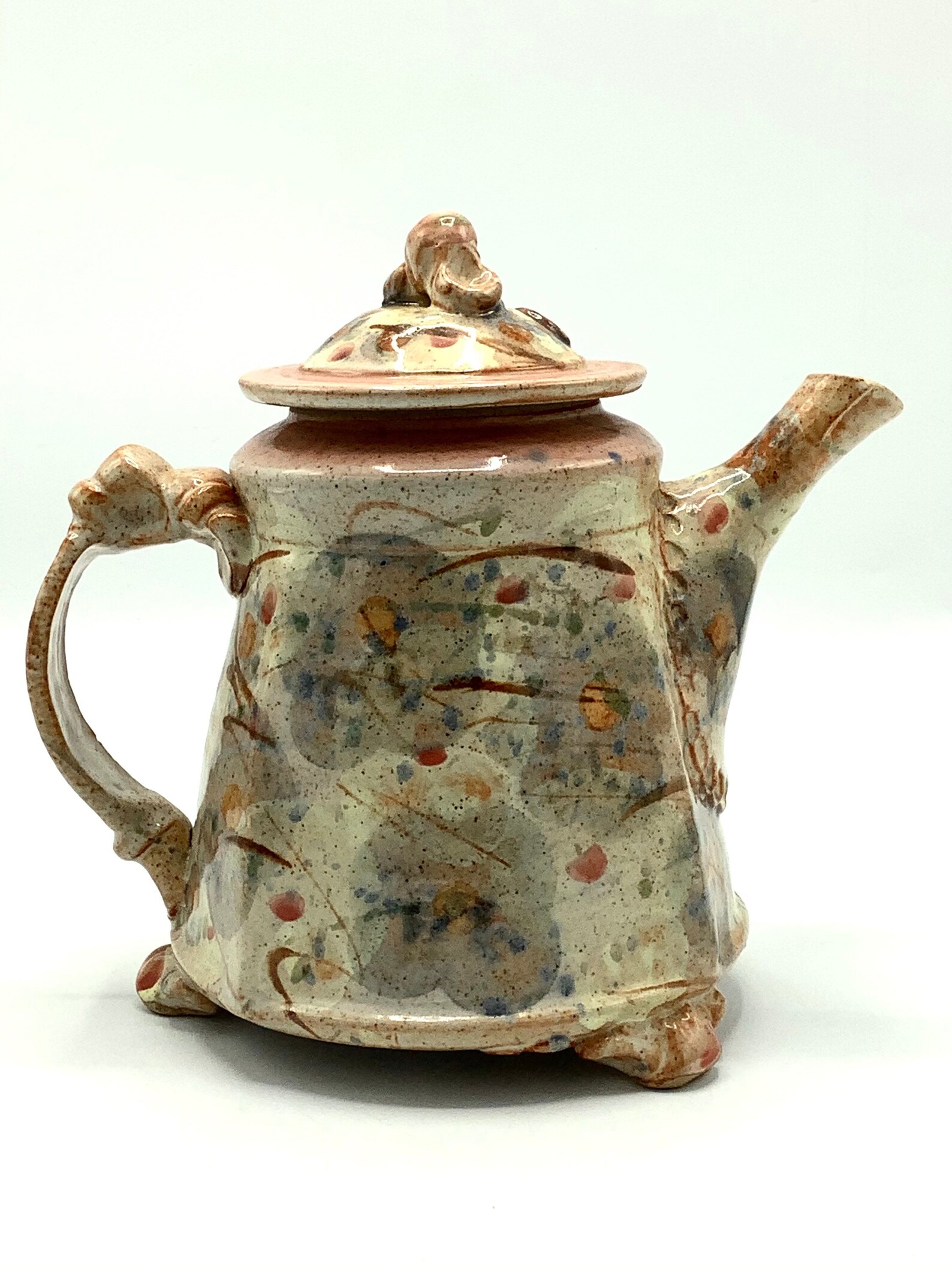 Original Hand-made Teapot Created by Willie Carter of Top Farm Pottery ...