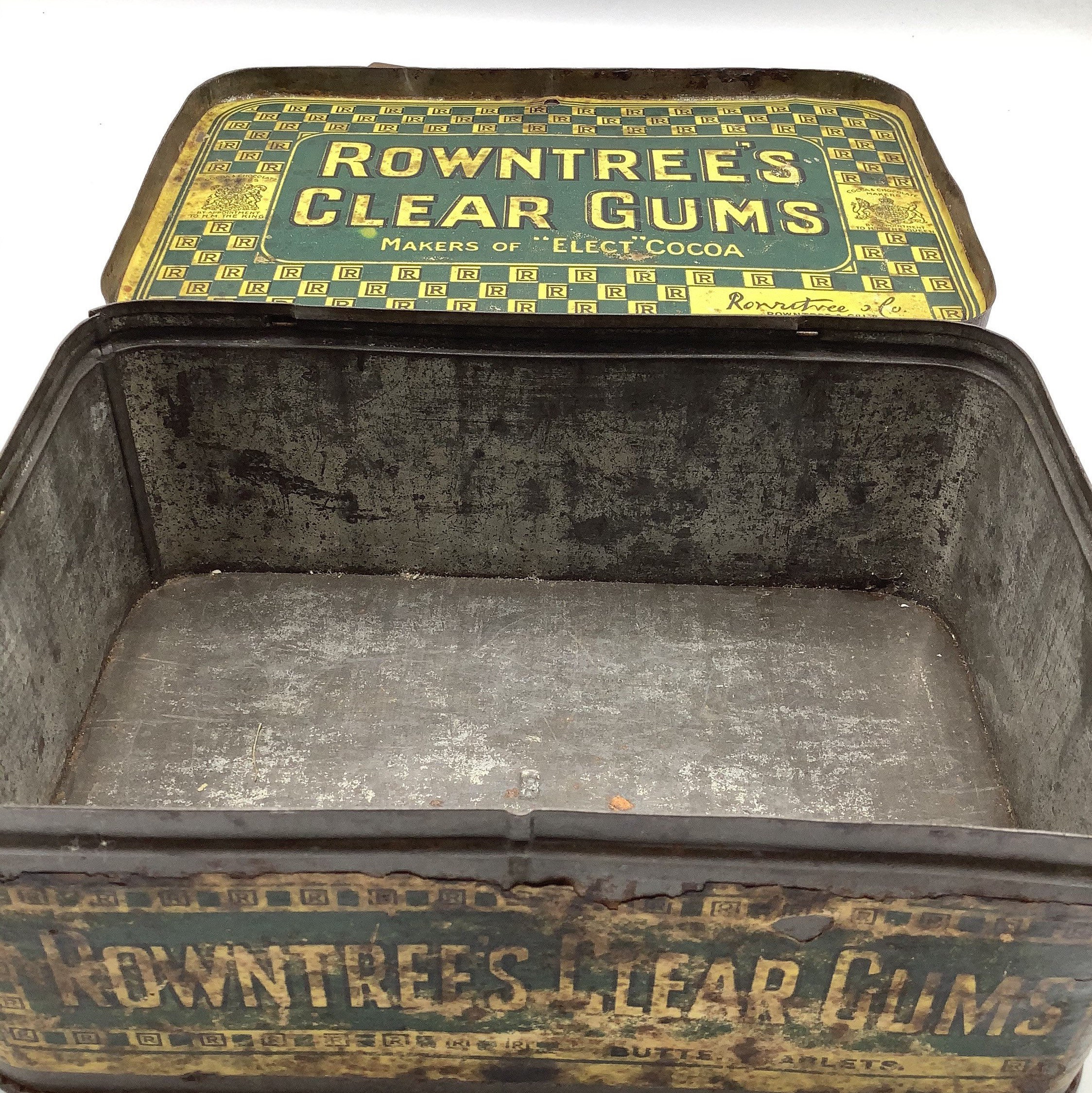 Large Vintage Shop Counter Display Tin for ROWNTREES CLEAR | Etsy