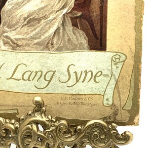 Very Rare “AULD LANG SYNE” Published (circa 1890 ~ 1910) by E. Nister ...