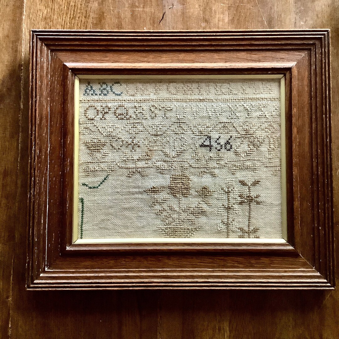 Antique Georgian (early 1800’s) Alphabet Embroidered Whitework Sampler ...