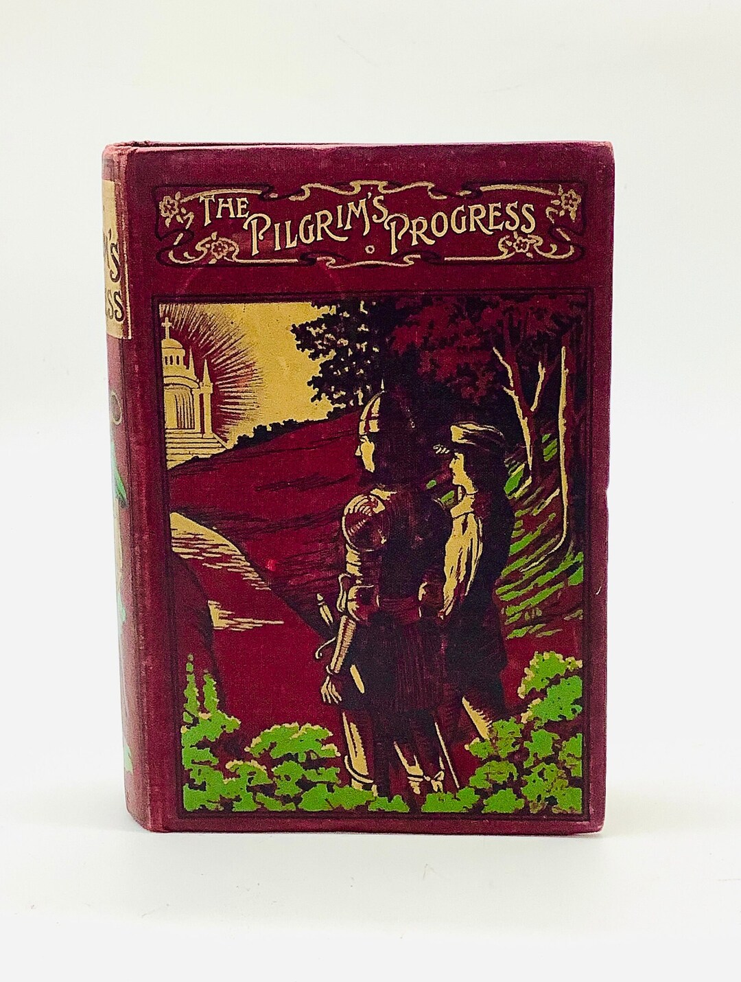 Antique PILGRIM’S PROGRESS Illustrated Book Published by Collins London ...