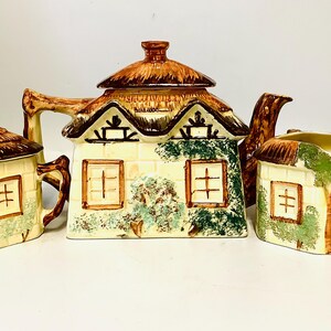 Perfect!! 3 Piece COTTAGE TEAPOT SET Made by Keele Street Pottery ...