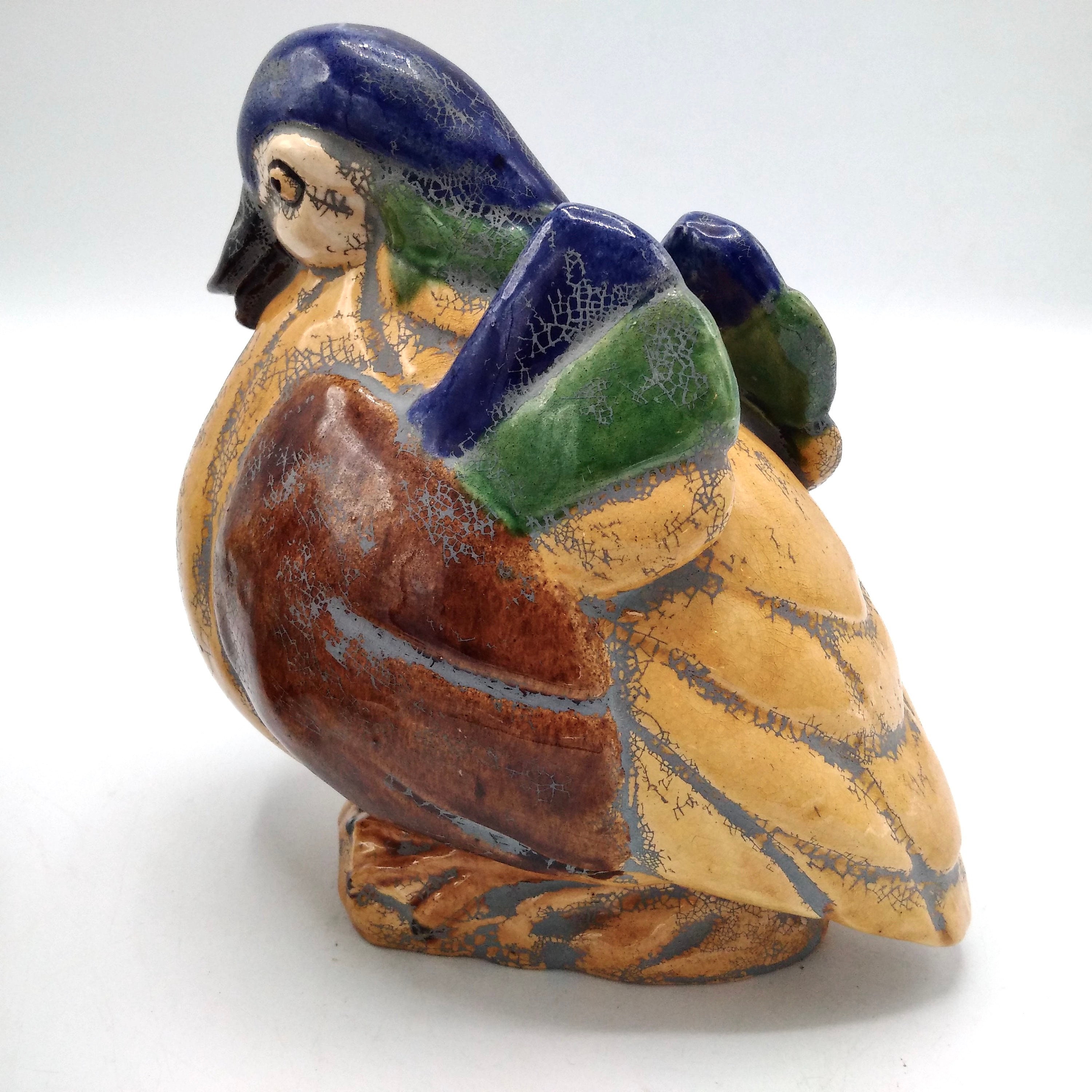 Beautiful Pair of CERAMIC MANDARIN DUCKS in Fine Condition / | Etsy