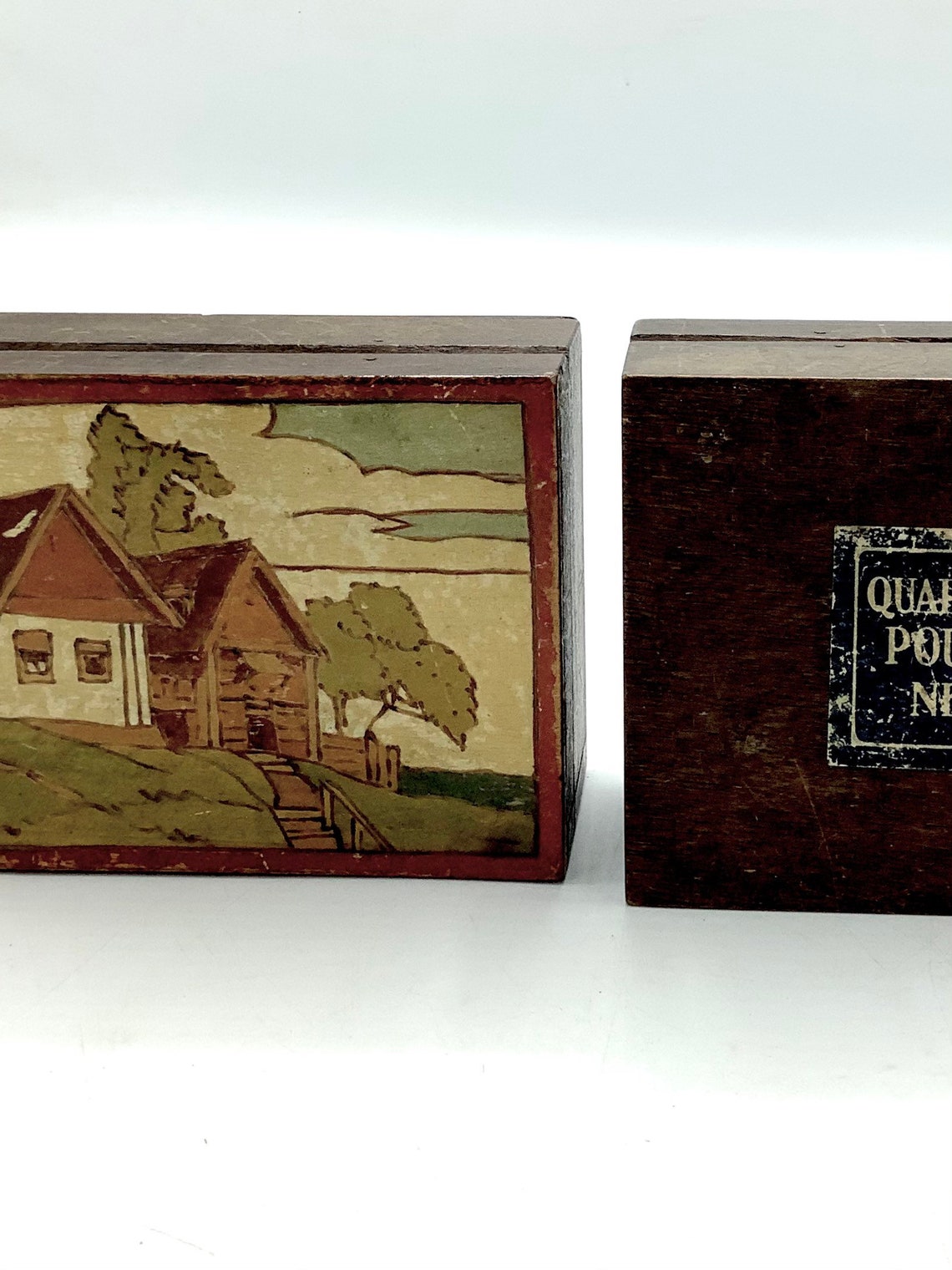 Rare Pair of Folk Art Wooden Confectionery Boxes With Great | Etsy UK
