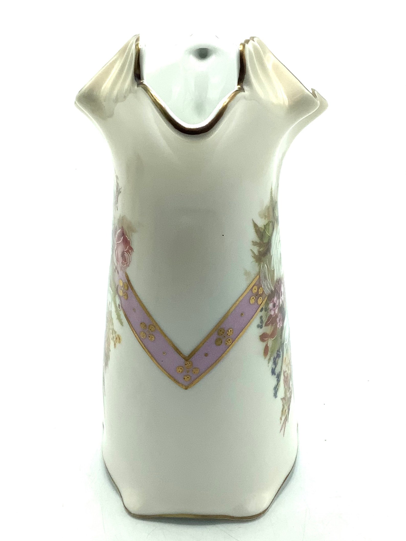 Antique Porcelain Jug With Ornate Handle and Furled Collar / - Etsy UK