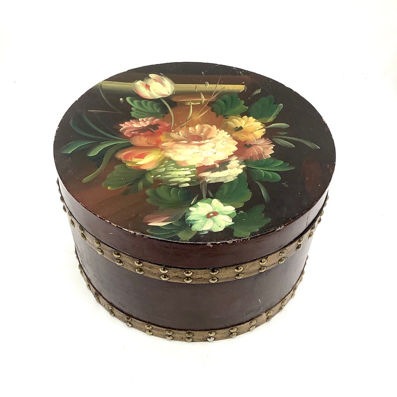 Victorian Hat Box - Etsy