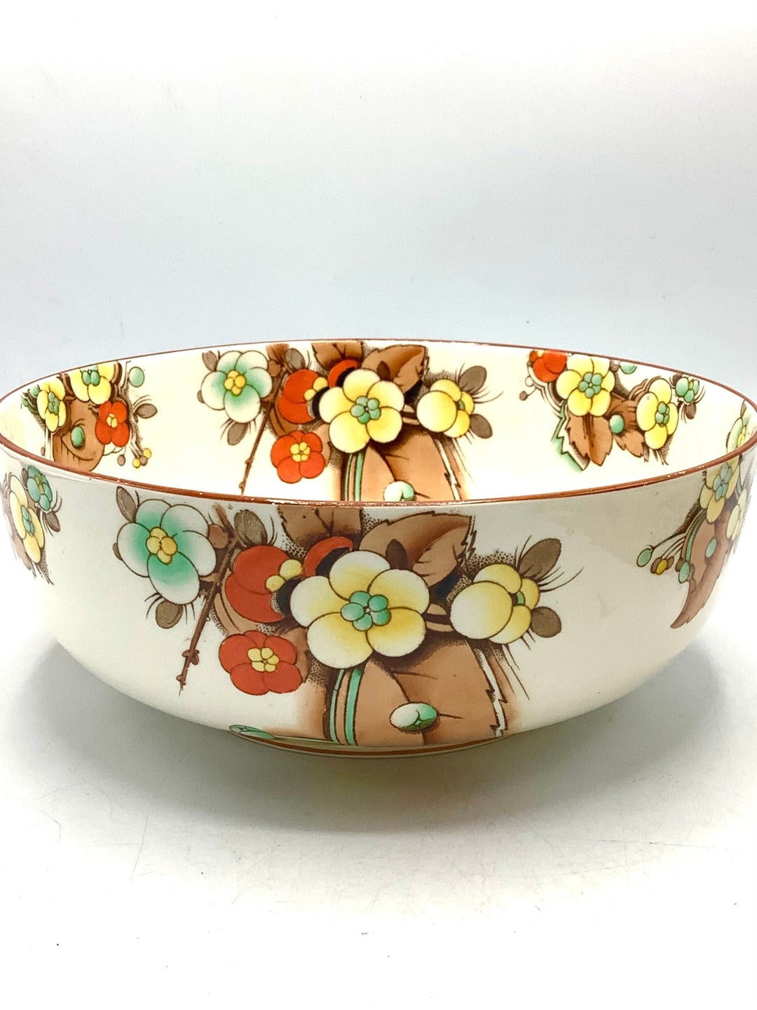 Pristine & Perfect Large LOSOL WARE STAFFORDSHIRE England Bowl “blossom ...
