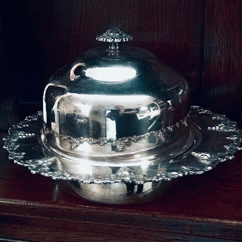 Superb Large English SILVER MUFFIN DISH Victorian | Etsy