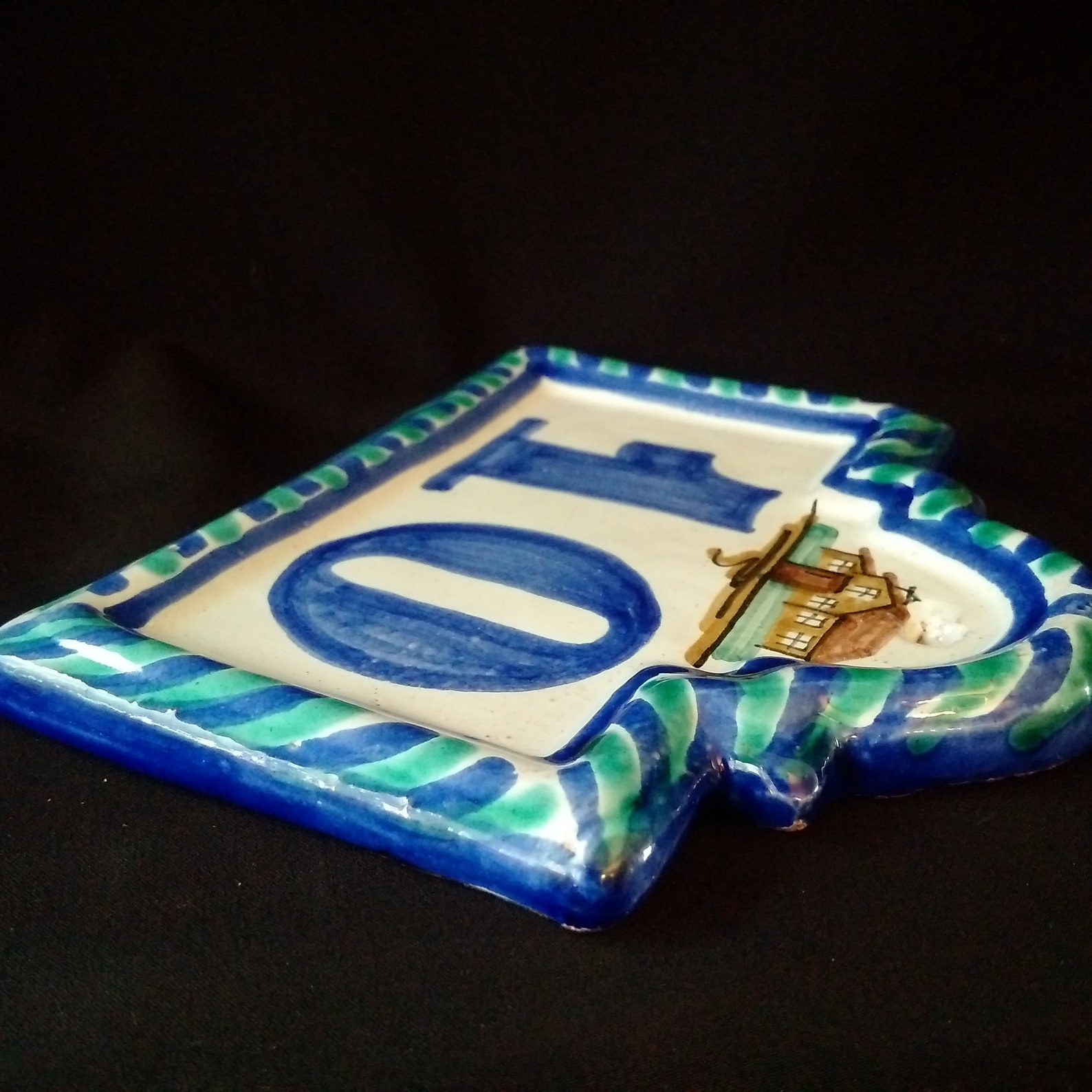 Number 10 Hand-painted MEDITERRANEAN CERAMIC ADDRESS Tile - Etsy