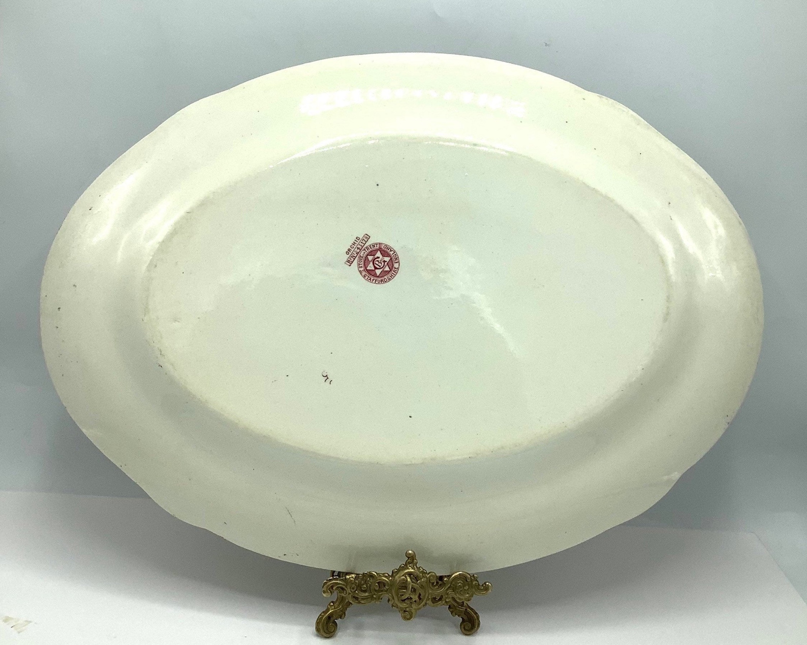Impressive Antique English 19th Century STAFFORDSHIRE Meat Plate ...