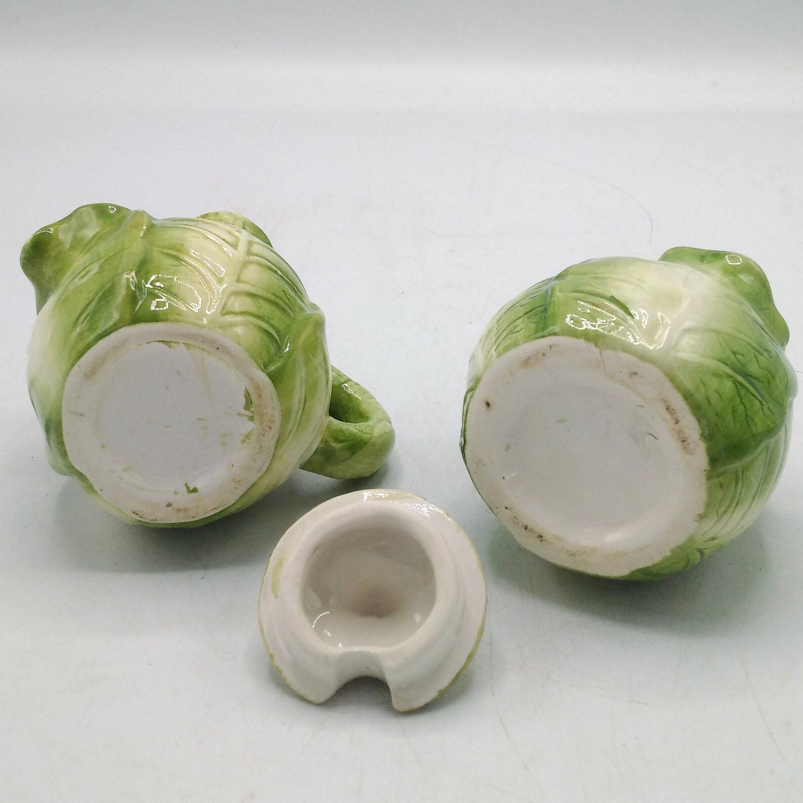 Vintage GREEN CABBAGE LEAF Tea Set / Quirky Afternoon Tea | Etsy