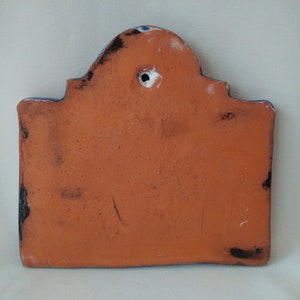 Number 10 Hand-painted MEDITERRANEAN CERAMIC ADDRESS Tile, Hand-made ...