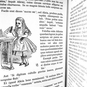 Rare First Edition LATIN Version of ALICE in WONDERLAND alicia in Terra ...