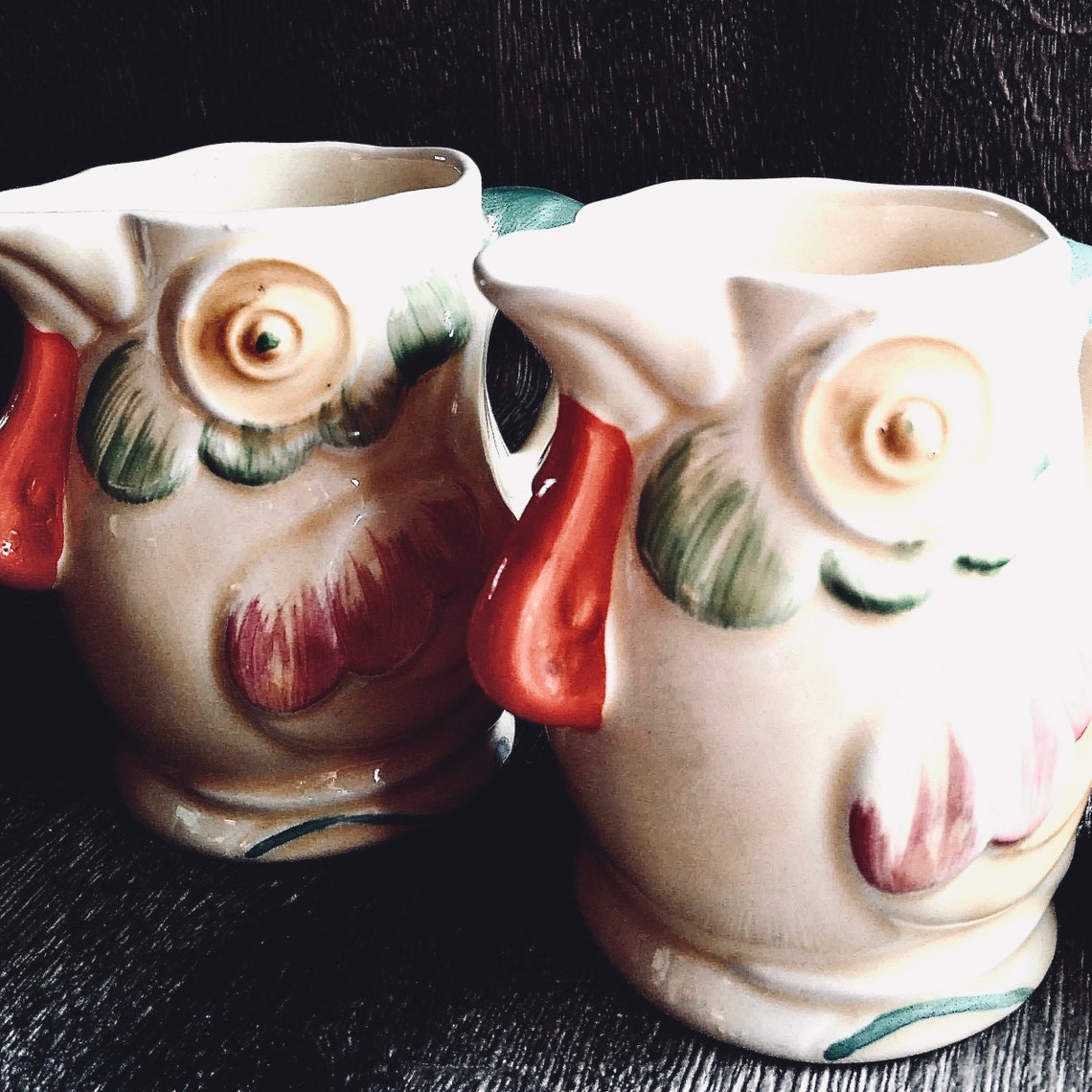 VINTAGE CHICKEN JUGS Keele Street Pottery Milk or Cream Jugs | Etsy