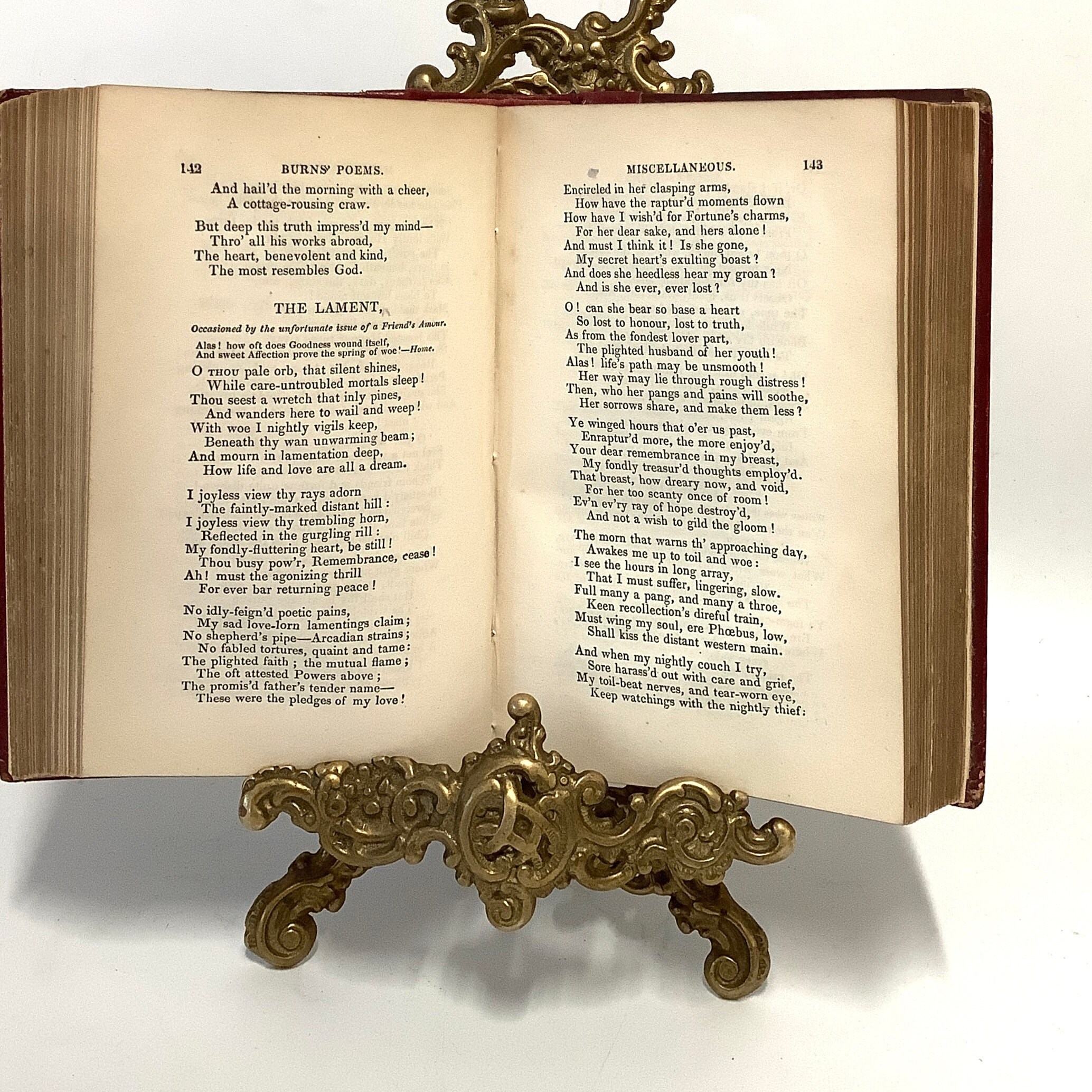178 Years Old Edition of “BURNS POETICAL WORKS” (published 1846) With ...