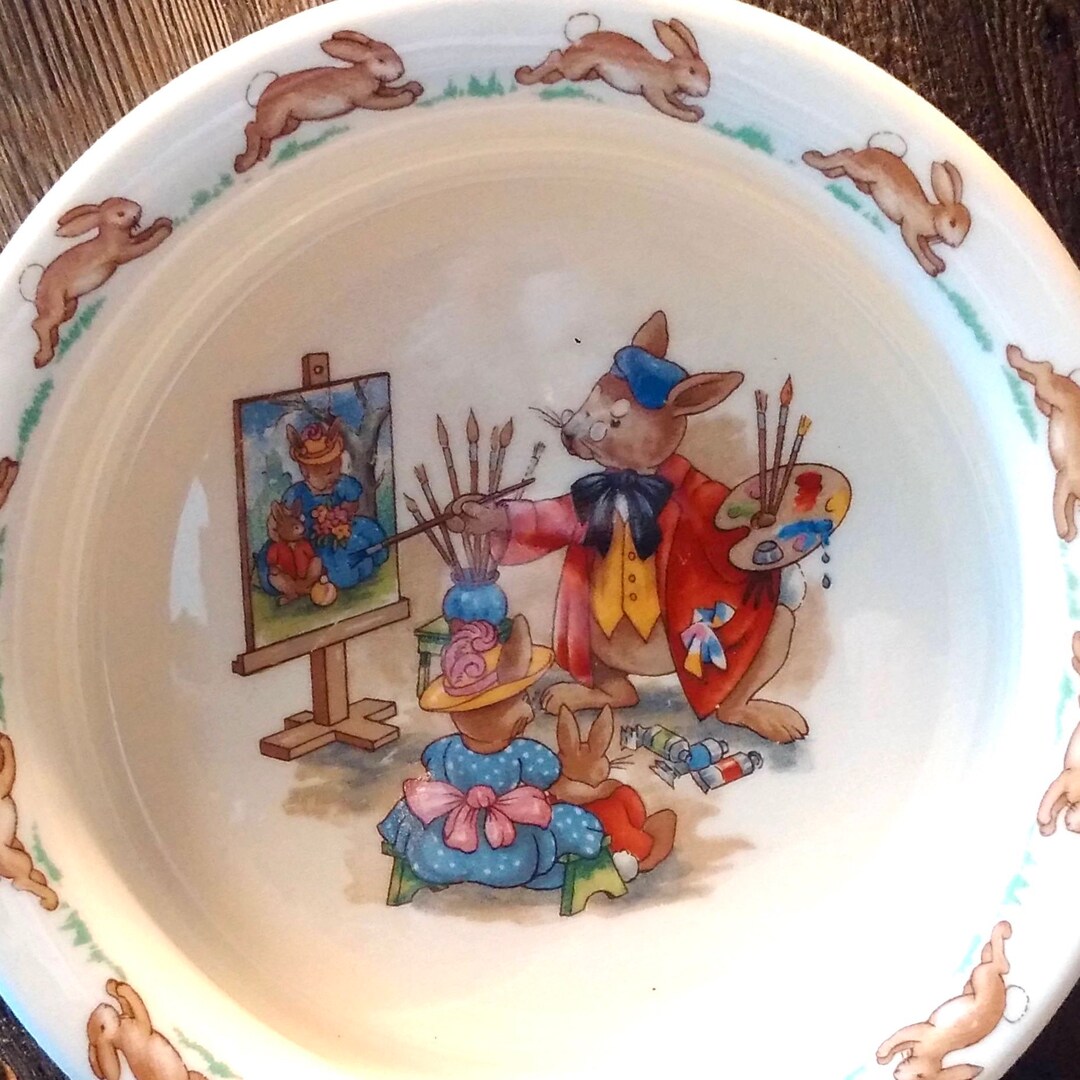 PERFECT! AS NEW! Royal Doulton "bunnykins Portrait Painter " Child's ...