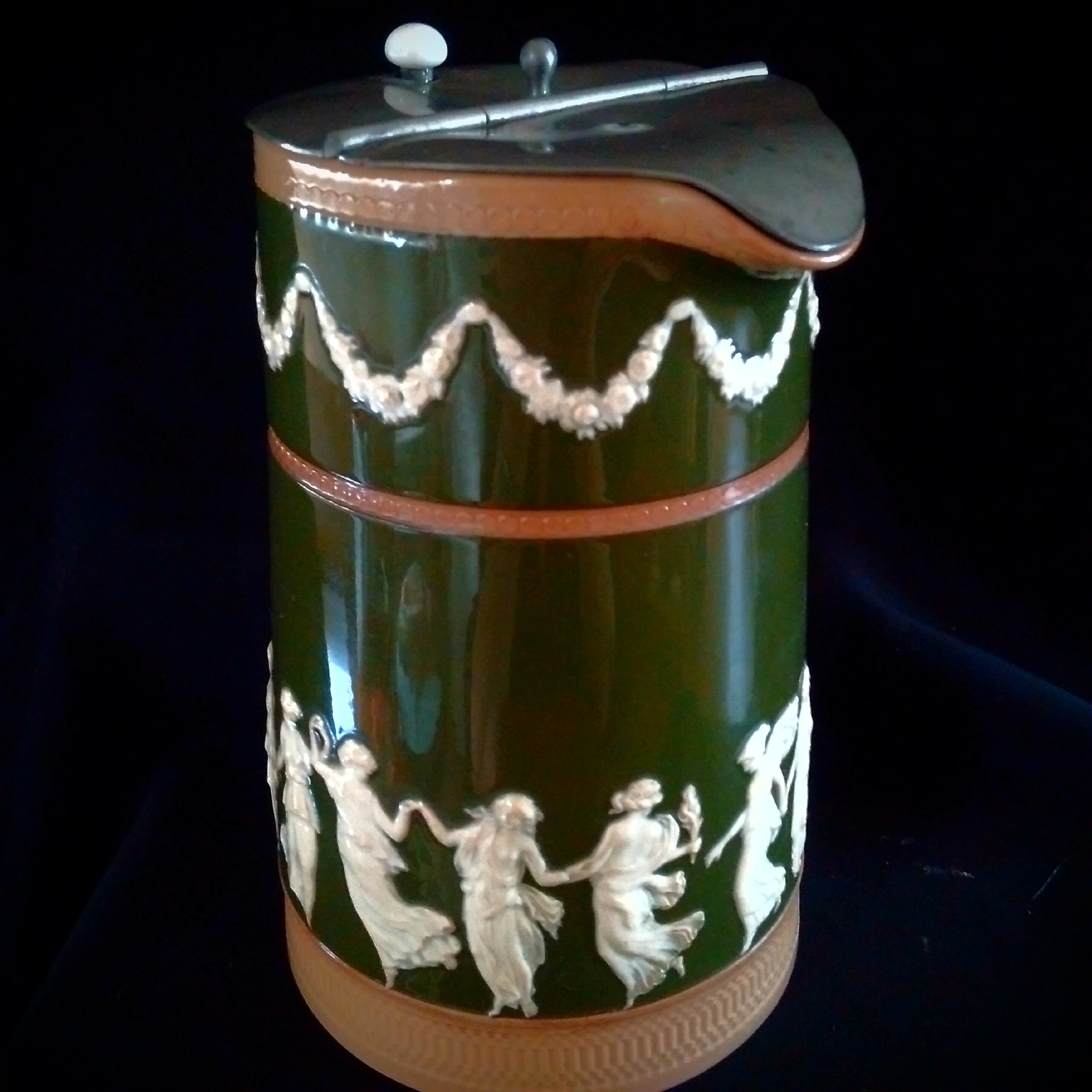 Perfect ANTIQUE COPELAND SPODE Hinged Pot & Stand 19th | Etsy