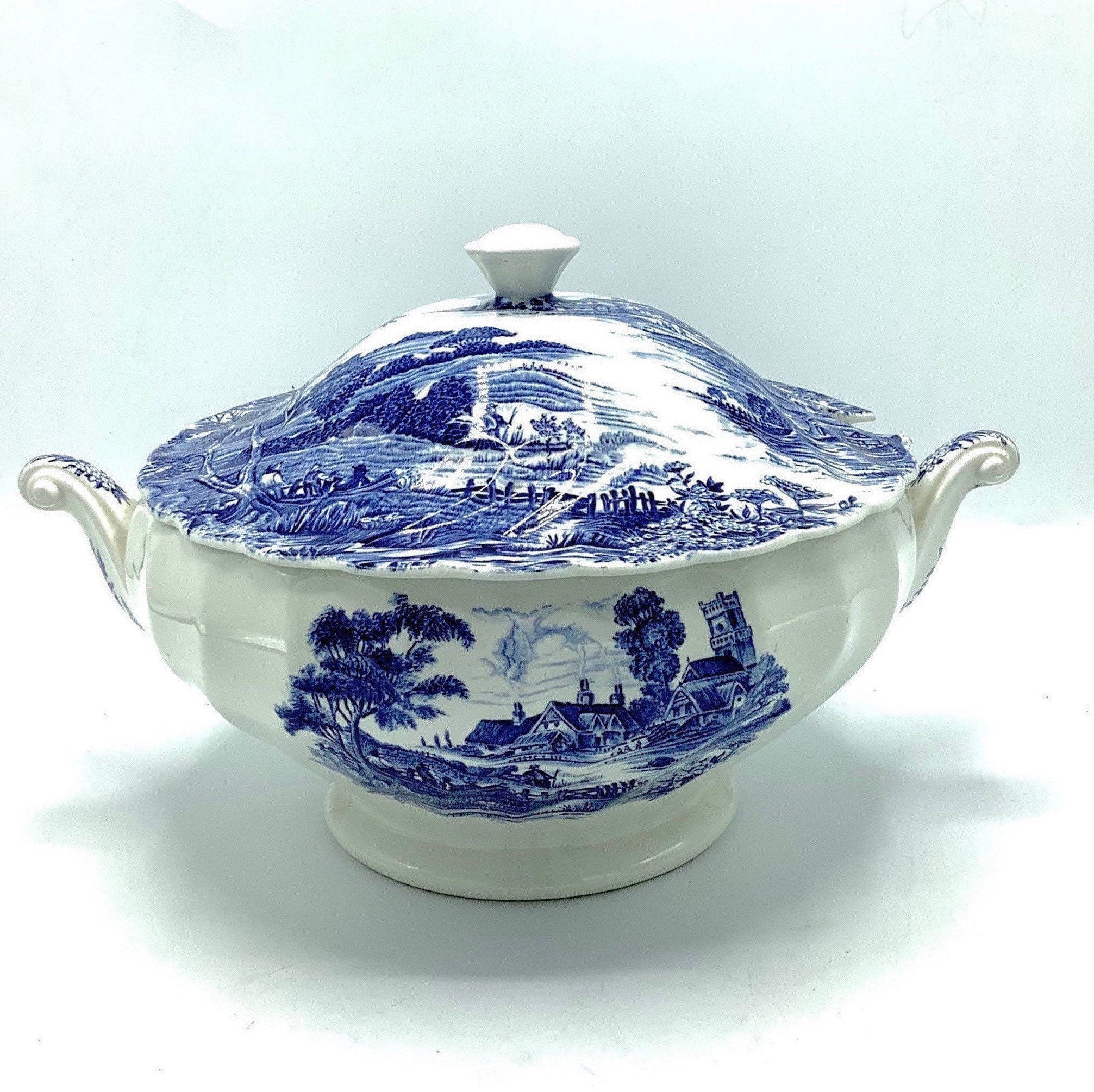 Huge Ironstone Lidded Tureen by RIDGWAY STAFFORDSHIRE ENGLAND | Etsy