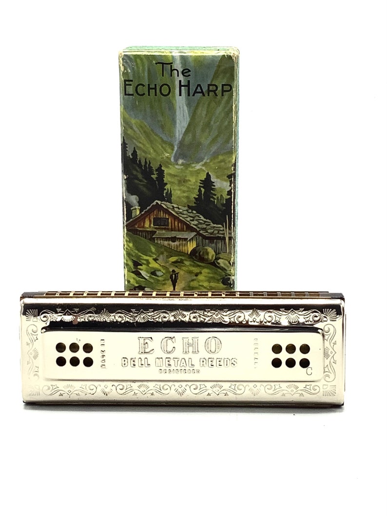Vintage HÖHNER the Echo Harp Bell Metal Reeds Harmony With | Etsy
