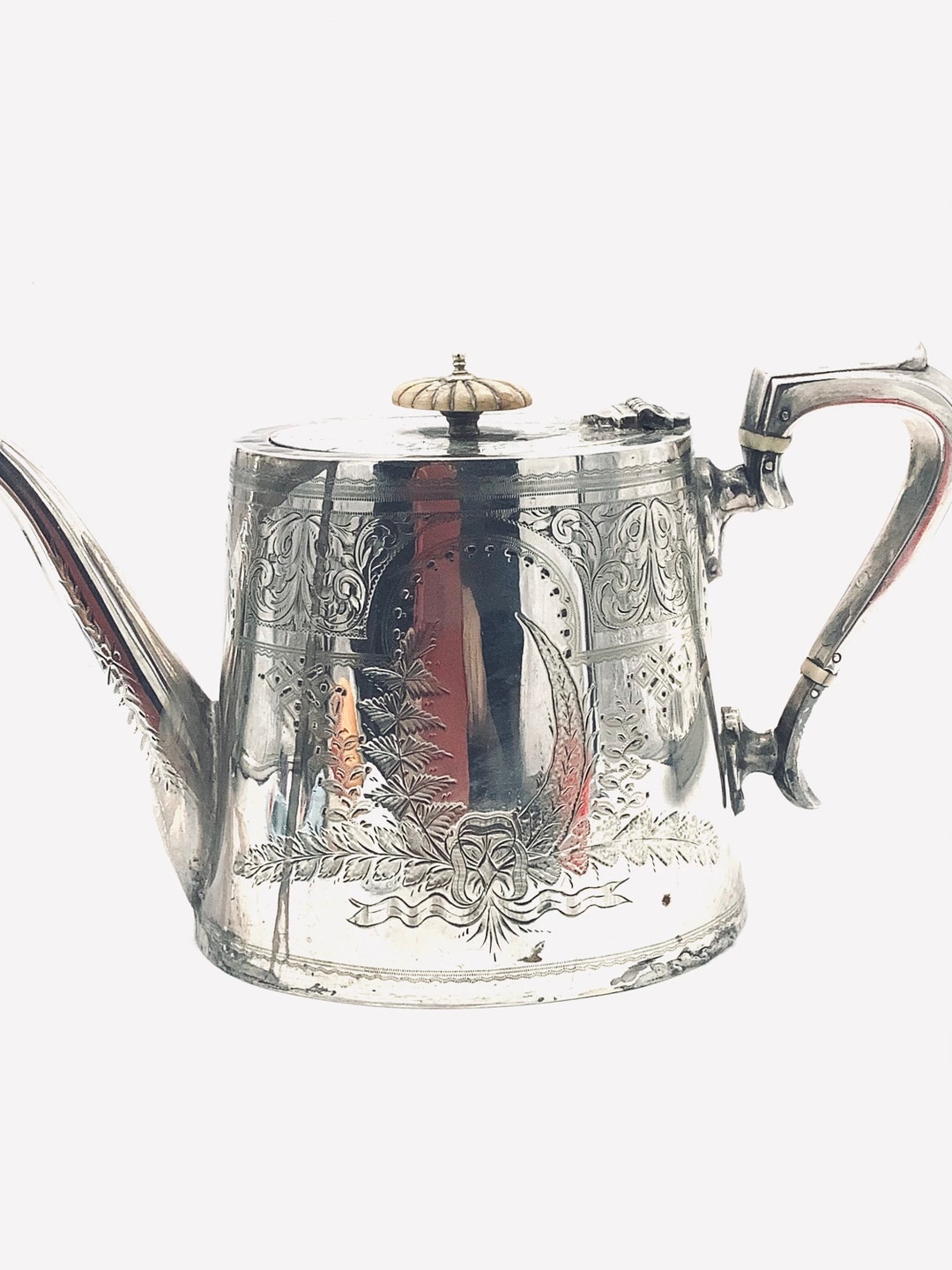 Antique Silver-plated Teapot Made by Wheatley Brothers of Sheffield ...