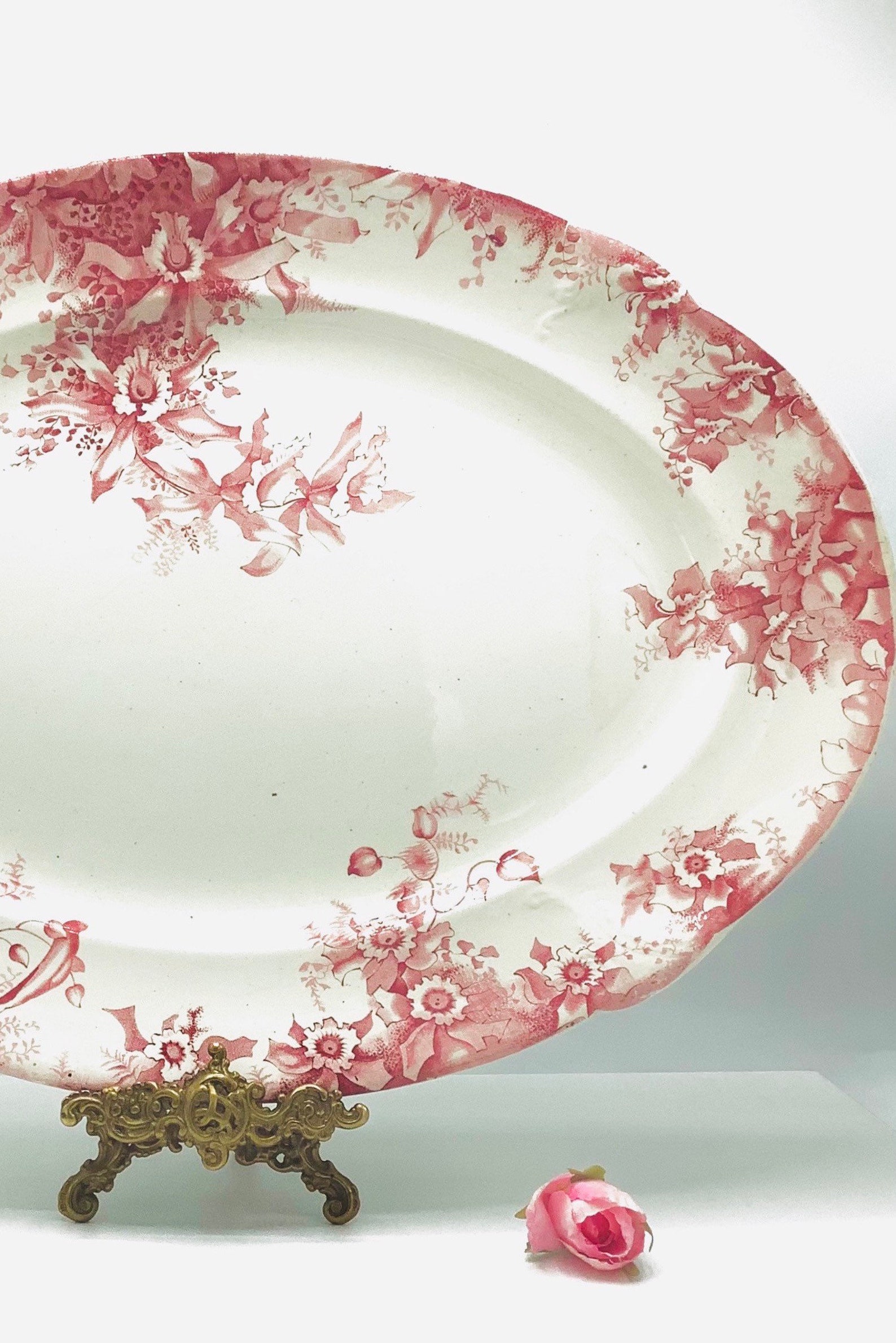 Impressive Antique English 19th Century STAFFORDSHIRE Meat Plate ...