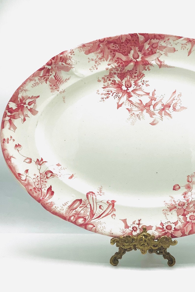 Impressive Antique English 19th Century STAFFORDSHIRE Meat Plate ...