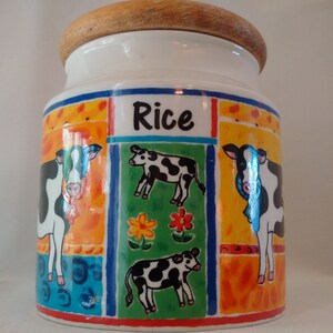 DUNOON (scotland) FARMYARD RICE Canister Designed by Jane Brookshaw ...