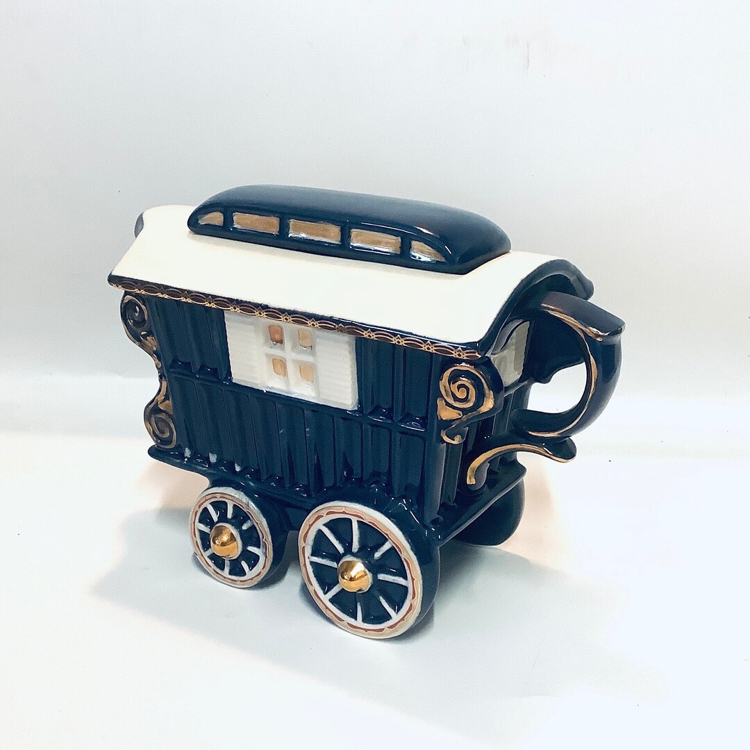 PERFECT! Gypsy Wagon Teapot Made by the Teapottery, England / British ...