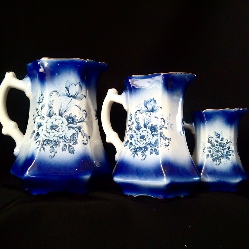 Flow Blue Pitcher - Etsy