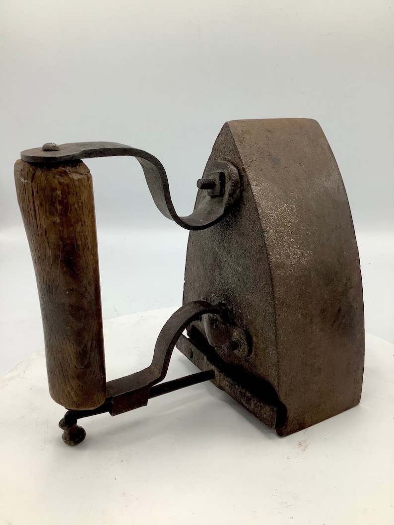 Early Victorian BOX IRON & SLUG for Pressing Clothes / 19th Century ...
